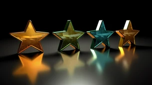Star Ratings Rated Comments Visualizing Evaluation And Rating Through 3d Rendering Backgrounds ...