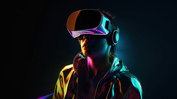 Augmented Reality The Future Of Internet A 3d Metaverse With And Virtual Avatars Backgrounds ...