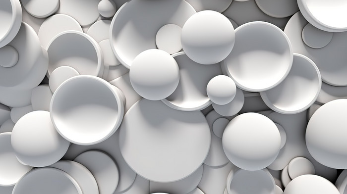 Circular Abstract Array Of White Forms A Modern Design In 3d Backgrounds | JPG Free Download ...
