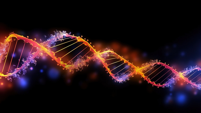 Slow Motion Visualization Of A Dna Strand Within Plexus Network Backgrounds | JPG Free Download ...