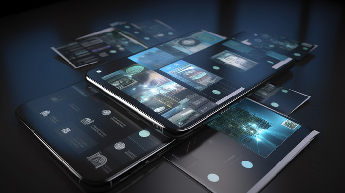 Ui Ux Design 3d Renderings Of Mobile App Development Web And Application Layout Backgrounds ...