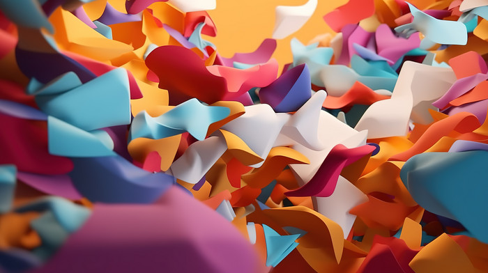 Vibrant Abstract 3d Render Forms In Flight Backgrounds | JPG Free Download - Pikbest