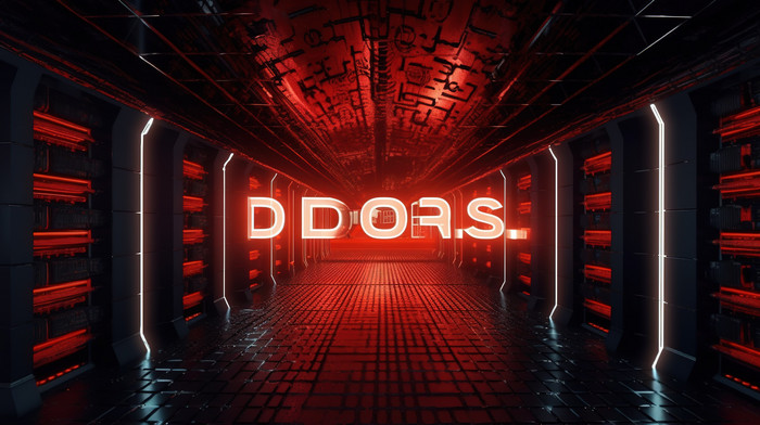 Visual System Visualizing A Computer Under Ddos Attack 3d Tunnel