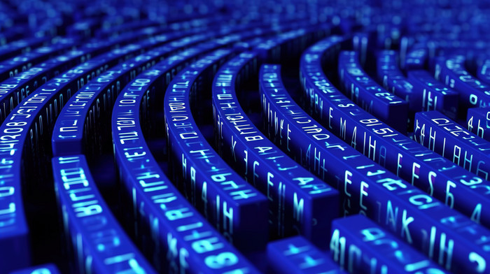 Binary Code Blue 3d Render Displaying A Close Up Of Consisting Ones And Zeros Backgrounds