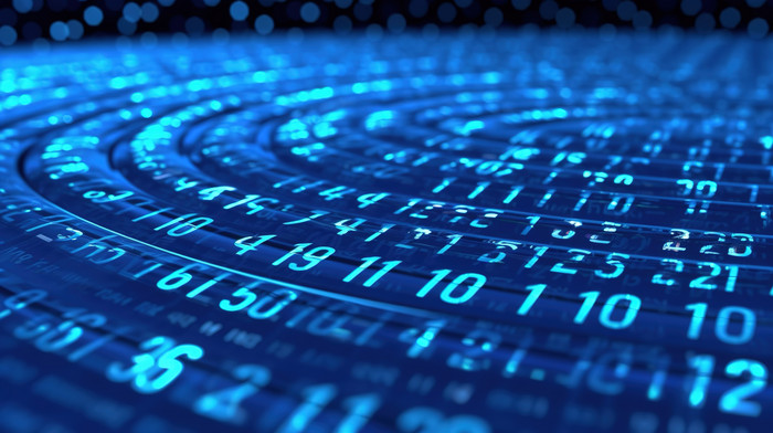 Binary Code Symbolism Zero And One On A Blue Background In An Abstract Illustration 3d Rendered ...