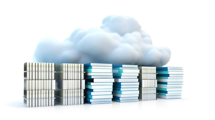 Cloud Storage Secure 3d Render Of Storing Backup Files And Folders Against White Background ...