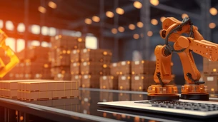 Environment Rendering Computer Programmer Operating 3d Robot In Automated Work Backgrounds | JPG ...