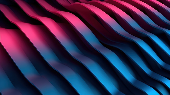 Stripe Shading Linear Geometric Stripes In Shades Of Pink And Blue Abstract Gradient Pattern ...