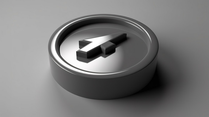 Cursor Icon Sleek 3d Render Of Grey Button With Load And Design Development Icons Backgrounds ...