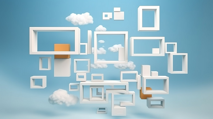 Landscape Concept Randomly Rotated Abstract Square Frame In 3d Rendering Backgrounds | JPG Free ...