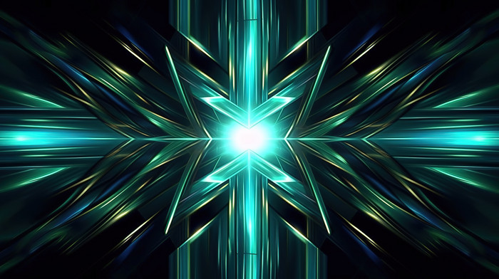 Luminous Lines Symmetrical Futuristic Texture Create An Abstract Geometric Background Pattern