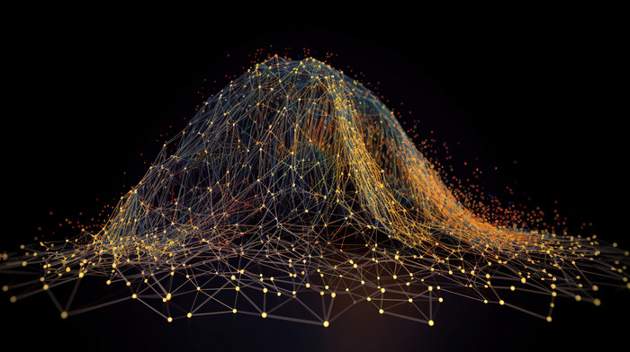 Network Big Data Digital Plotting A 3d Rendering Of Visualization Backgrounds | JPG Free ...