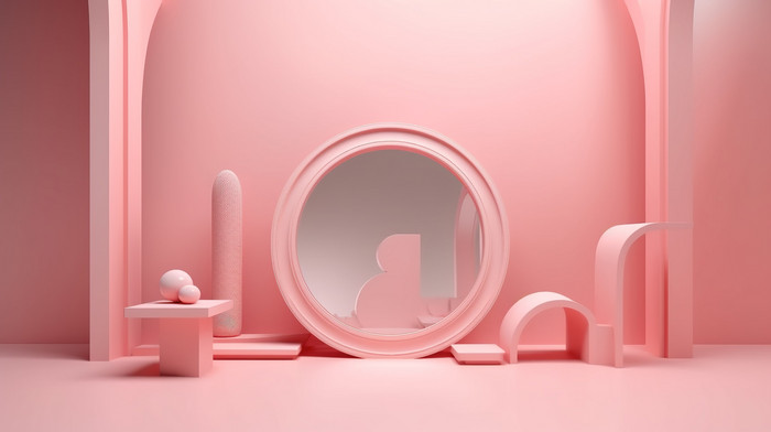Pink Pastel Background Abstract With Minimal 3d Render Display Backgrounds | JPG Free Download ...
