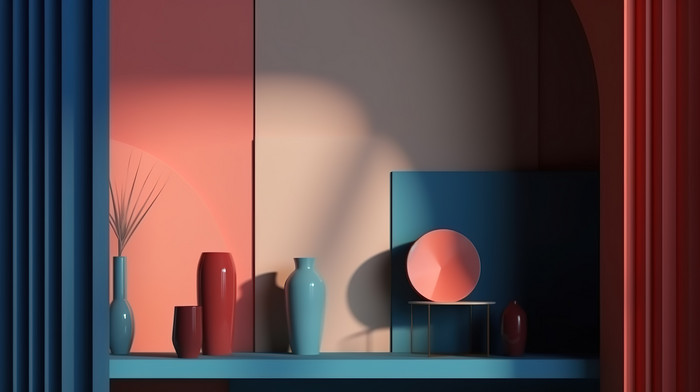 Versatiles Versatile Product Showcase Background In 3d Rendering Display Items A Multitude Of ...